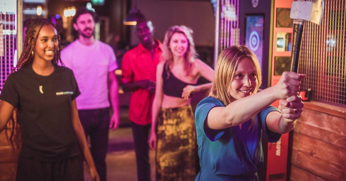 Axe Throwing with Drinks & Food - Boom Battle Bar | WonderDays