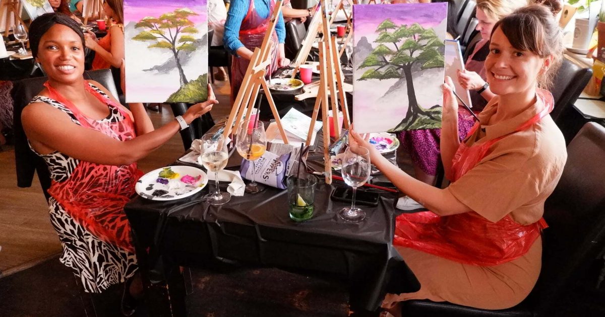 Paint And Sip With Brush Party | WonderDays